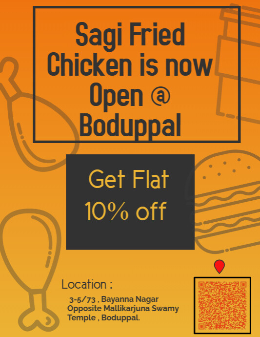 Food Grand Opening Flyer Templates | PosterMyWall