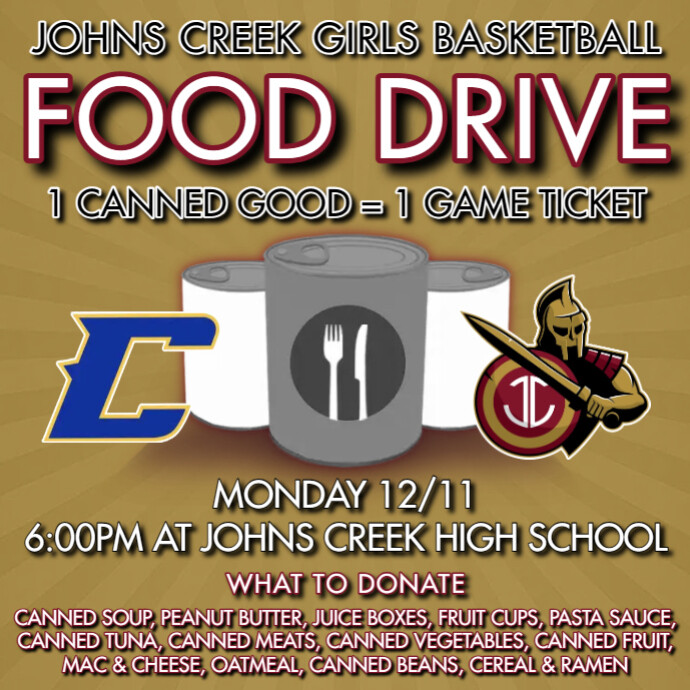 Food Drive Fundraiser Flyer | PosterMyWall