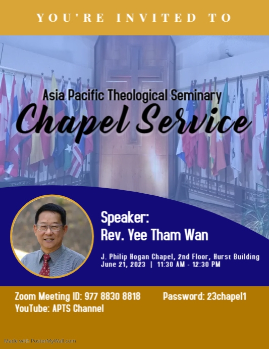 21 June 2023 Chapel Service | PosterMyWall