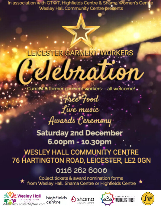 English Entertainment Evening Poster - Gold (1) | PosterMyWall