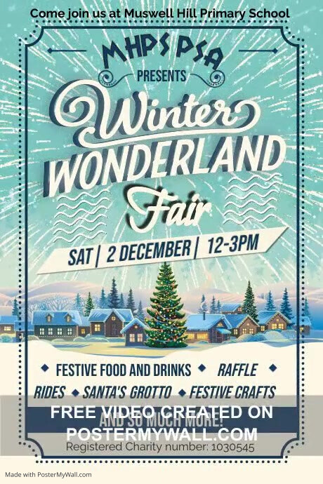 Winter Wonderland Party Display Template | PosterMyWall