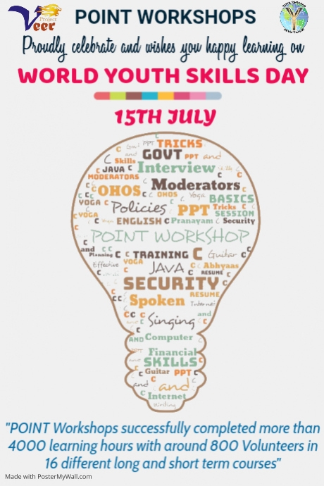 Copy of Copy of Copy of World Youth Skills Day Template | PosterMyWall