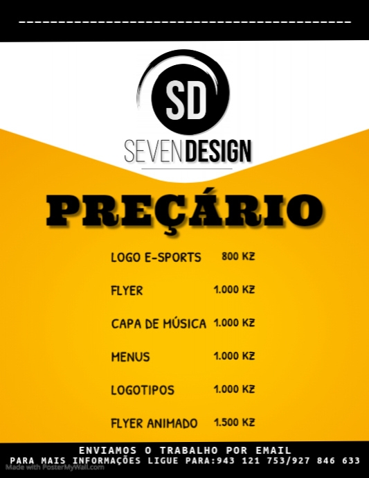 Copy of Cópia de Black Price List Flyer Template | PosterMyWall
