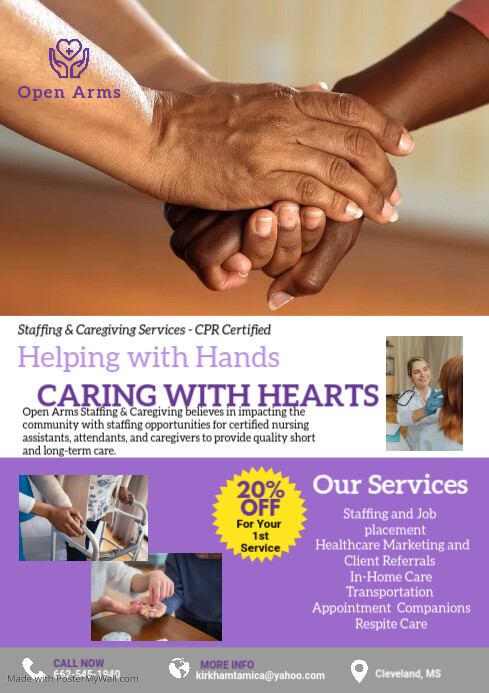 Open Arms Flyer, Final | PosterMyWall