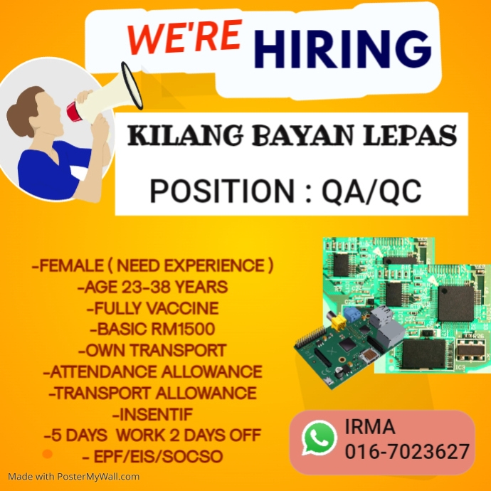 Job Vacancy Ad Instagram Post | PosterMyWall