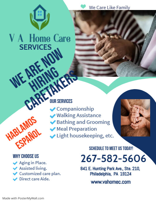 Senior Care Assisted Living Flyer Template | PosterMyWall