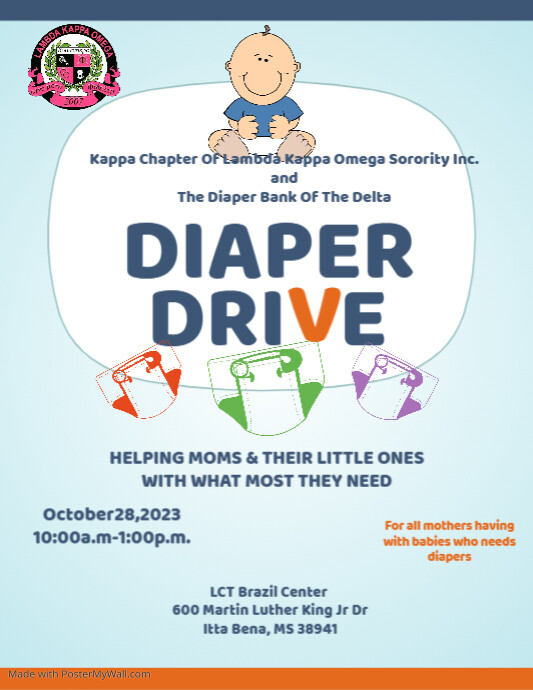 Diaper Drive Flyer | PosterMyWall