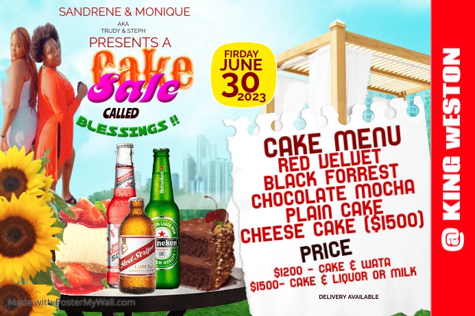 Cake Sale Flyer | PosterMyWall