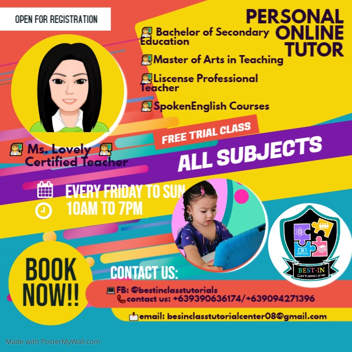 Copy of Copy of Online Tutor Class Instagram Post | PosterMyWall