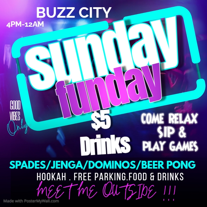 sunday funday party | PosterMyWall