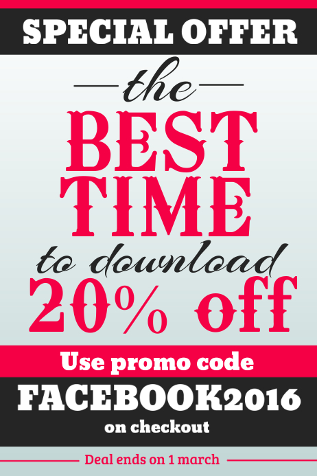 Discount Promotion Poster Template | PosterMyWall