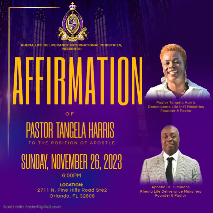 Consecration Flyer | PosterMyWall