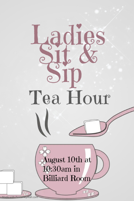 Tea Party Flyer Template | PosterMyWall