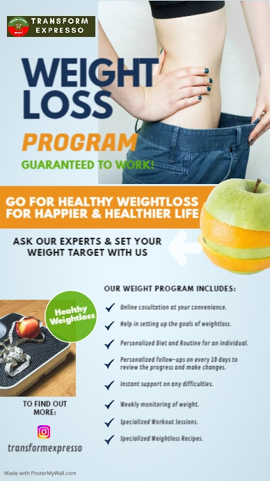Weight Loss Program Flyer | PosterMyWall