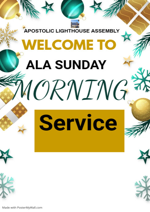 Welcome to Sunday Morning Service December 17th | PosterMyWall