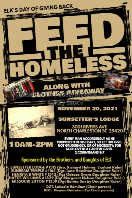 Copy of Copy of Feed The Homeless Fundraiser Template | PosterMyWall