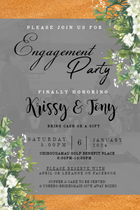 ENGAGEMENT POSTER | PosterMyWall