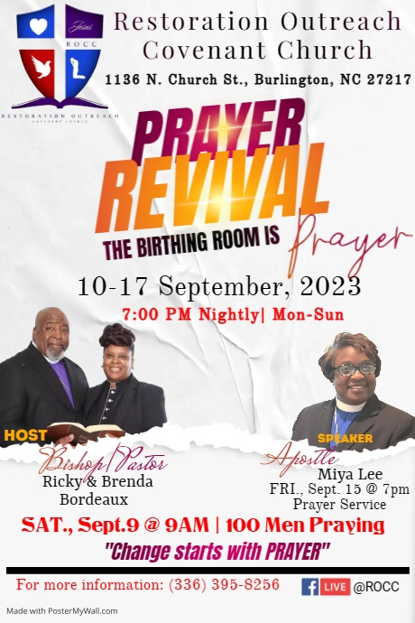 prayer revival conference | PosterMyWall