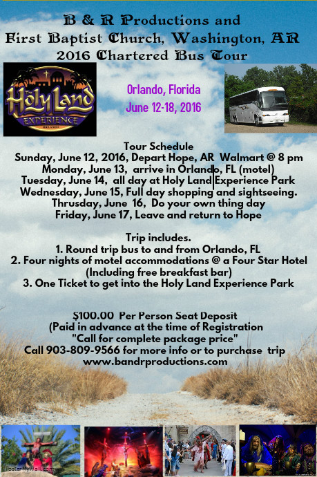 Holy Land Tour | PosterMyWall