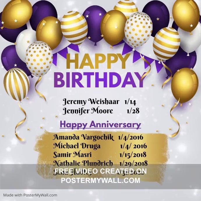 Birthday Template | PosterMyWall