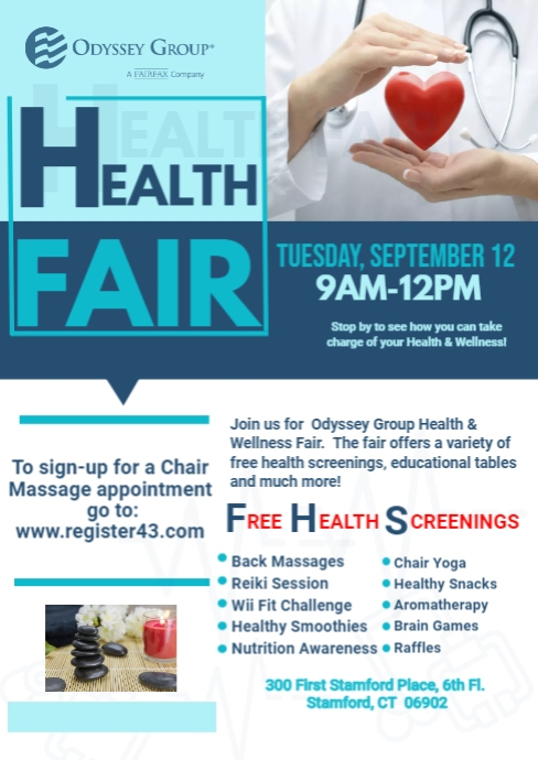 Copy of health flyer Odyssey Group | PosterMyWall