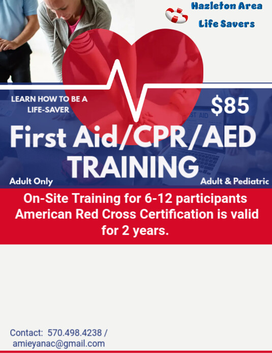 CPR & First Aid Training Center Flyer | PosterMyWall