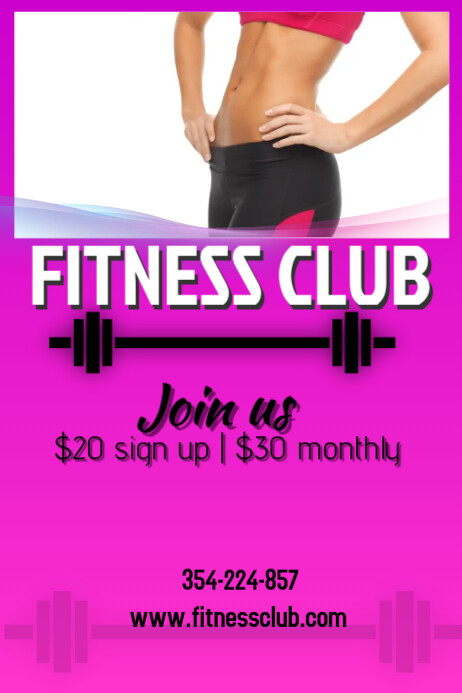 Fitness club Template | PosterMyWall