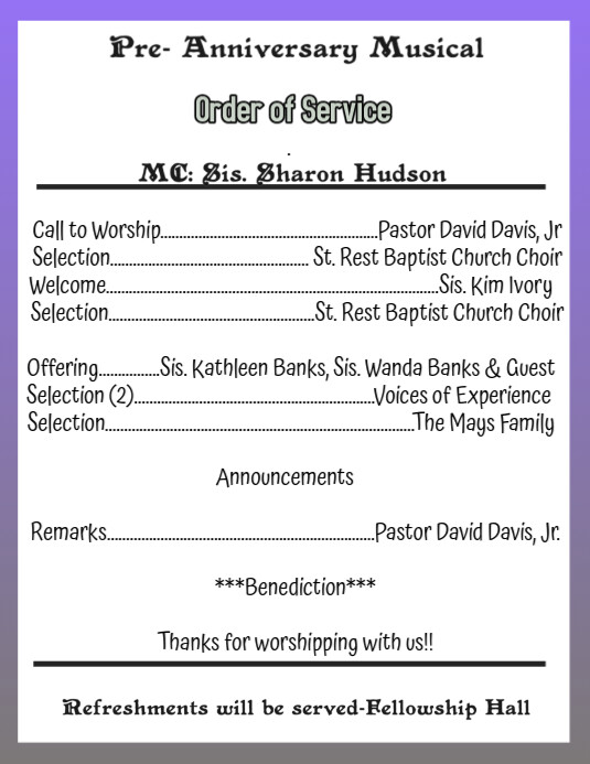 Copy of Men's Prayer Breakfast Program | PosterMyWall