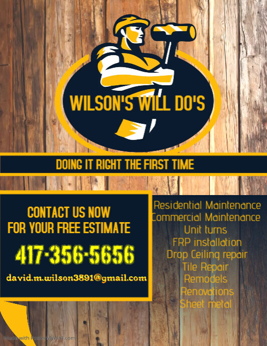 Copy of maintenance flyers | PosterMyWall