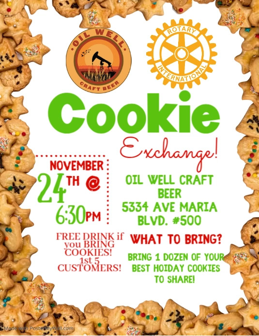 Copy of Christmas Cookie Exchange Flyer | PosterMyWall