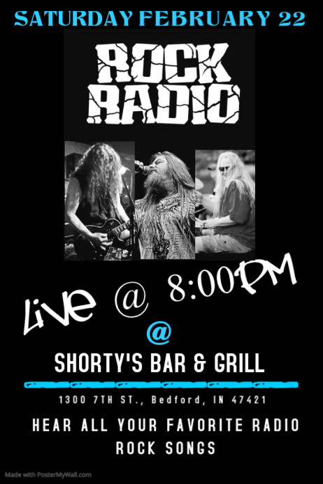 Copy of Band Concert Flyer Crowd Bar Club Ad | PosterMyWall