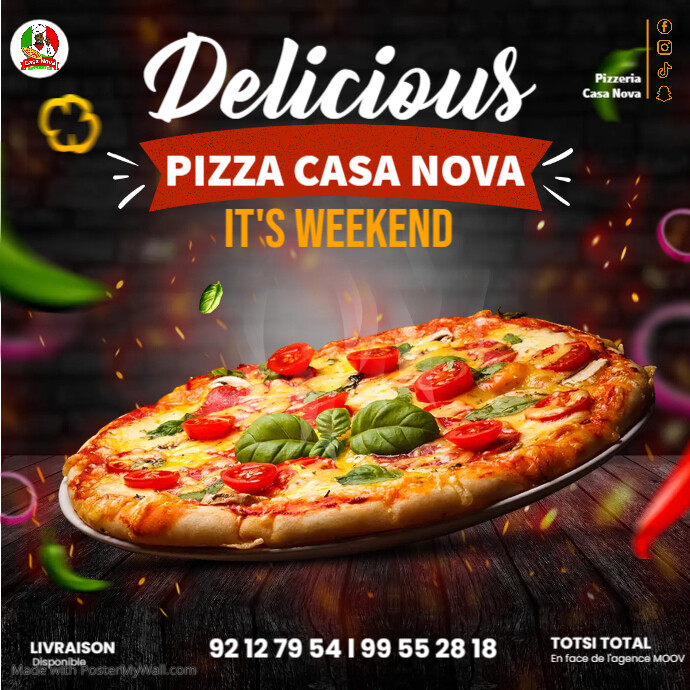 Pizza Ads | PosterMyWall