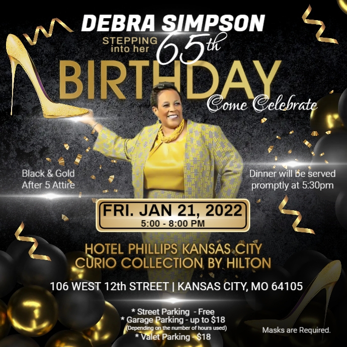Debra Simpson birthday party | PosterMyWall