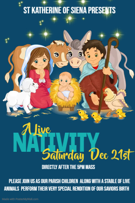 Christmas Church Poster | PosterMyWall