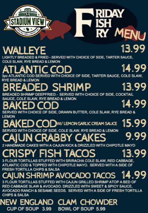 fish menu single 2021 | PosterMyWall