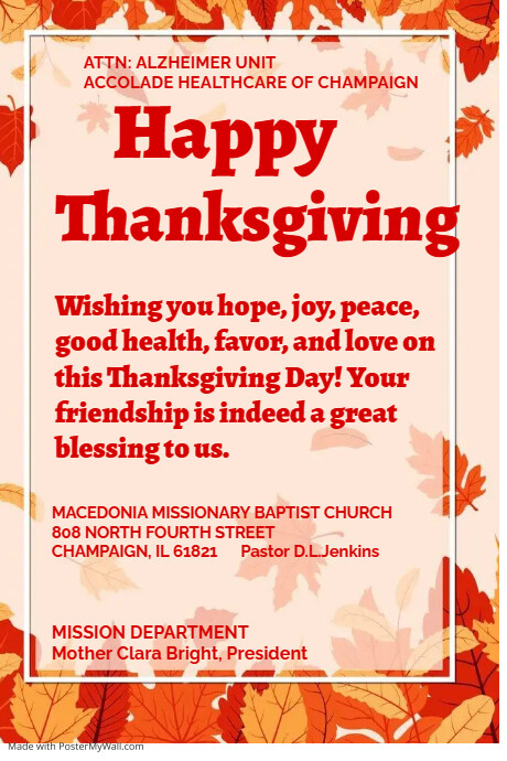 Happy Thanksgiving Poster | PosterMyWall