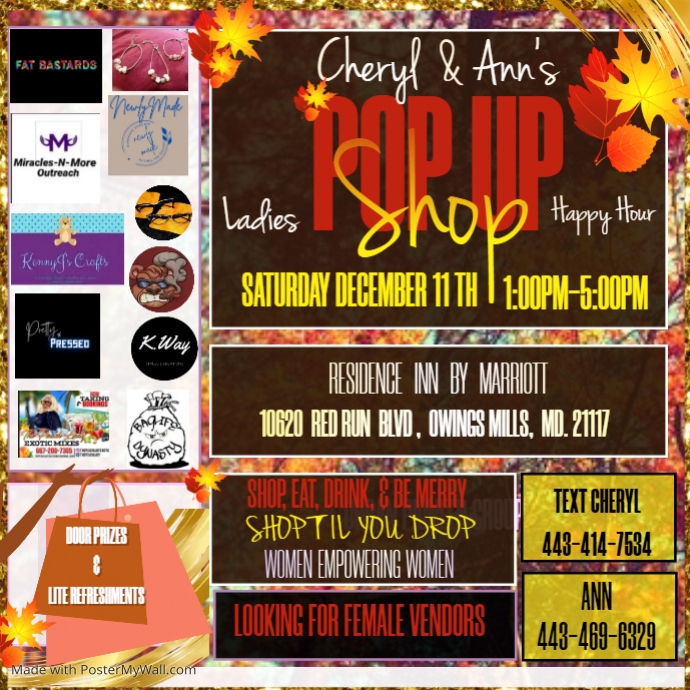 Copy of Fall Pop Up Shop | PosterMyWall