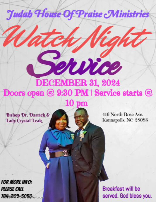 Church New Year Watch Night Service | PosterMyWall