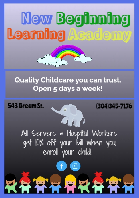 Day-care Nursery Flyer Leaflet | PosterMyWall