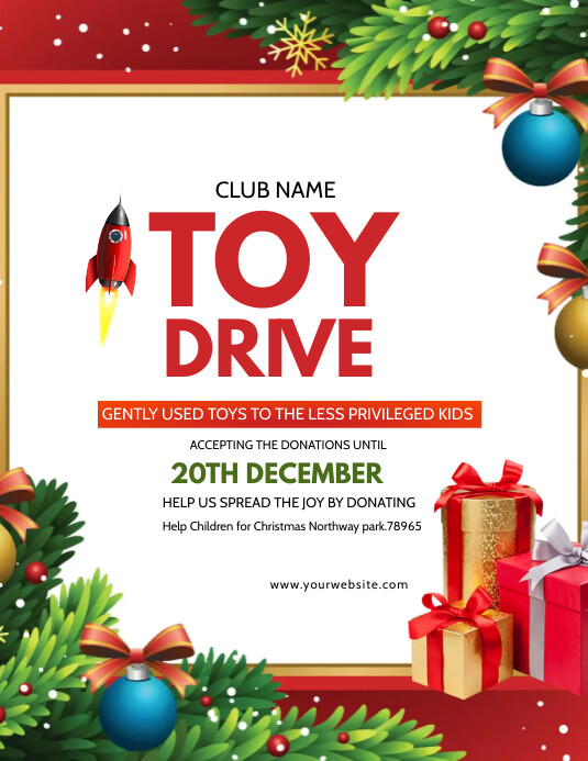 Toy Drive template (1) | PosterMyWall