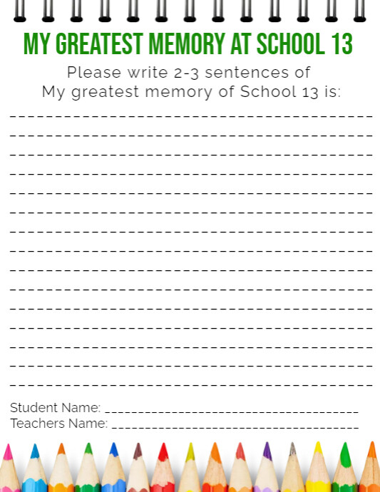 MY GREATEST MEMORY | PosterMyWall