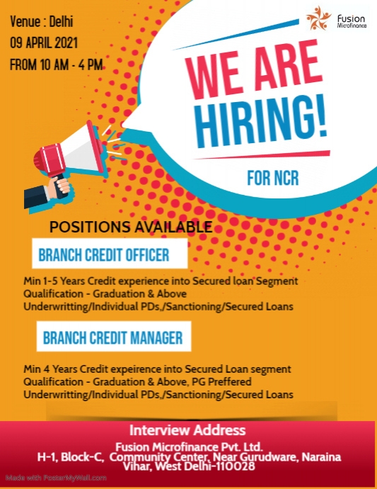 Copy of MSME Editable Hiring Poster | PosterMyWall