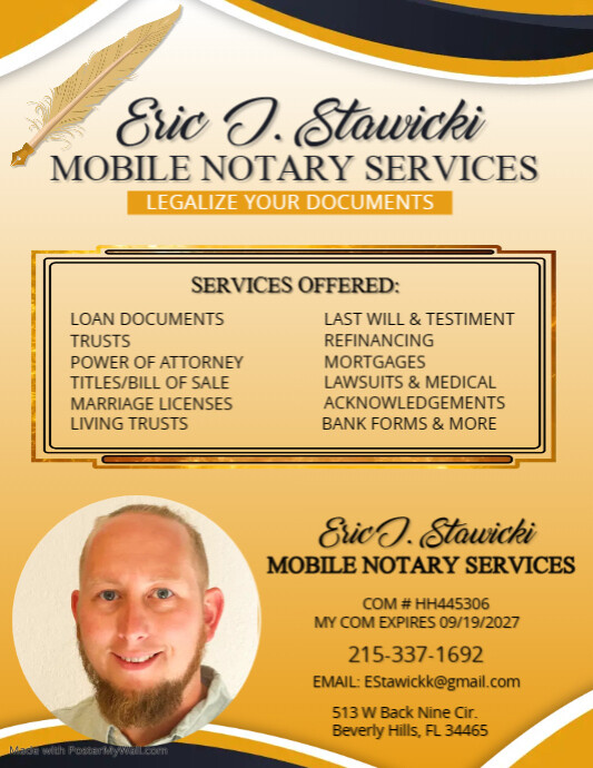 Notary Services Flyer | PosterMyWall