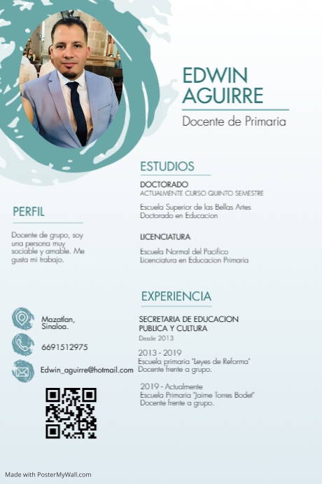 Copia de Blue Sphere Resume Template | PosterMyWall
