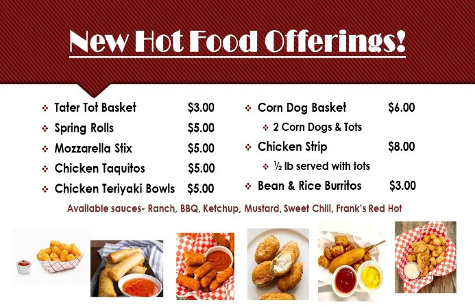 Hot Food Menu | PosterMyWall