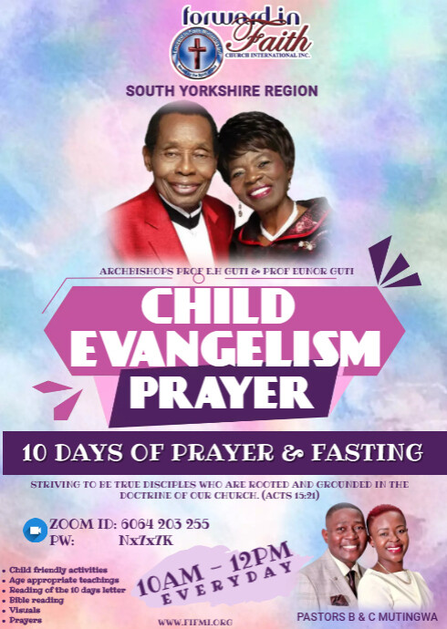 CHILDREN BIBLE STUDY CHURCH POSTER (1) | PosterMyWall