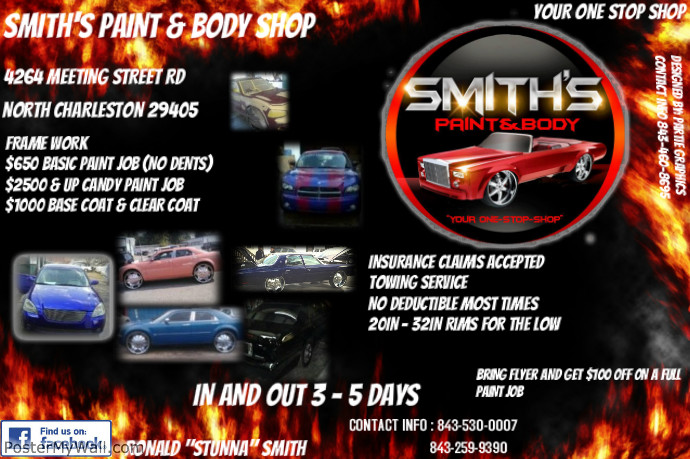 SMITH BODY SHOP | PosterMyWall