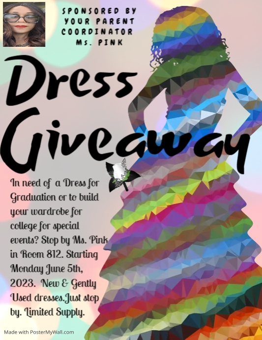 Prom dress drive giveaway fundraiser | PosterMyWall