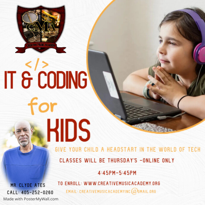 Copy of Computer Programing Coding classes for kids | PosterMyWall