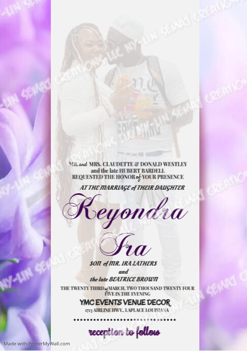 wedding invitation | PosterMyWall